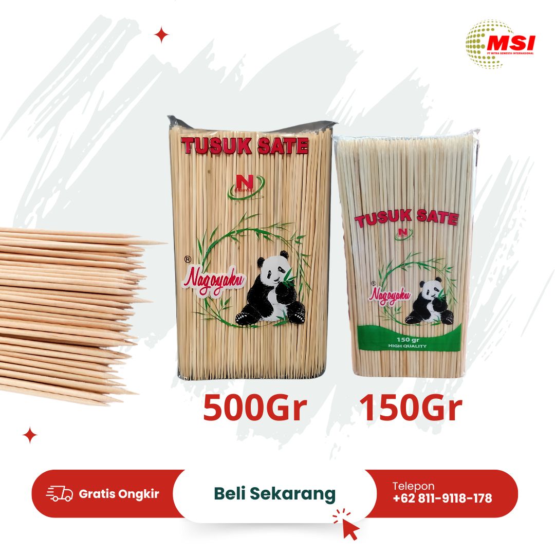Tusuk Sate Bambu Nagoyaku – Kuat, Halus dan Siap Pakai! – Mitra Semesta ...